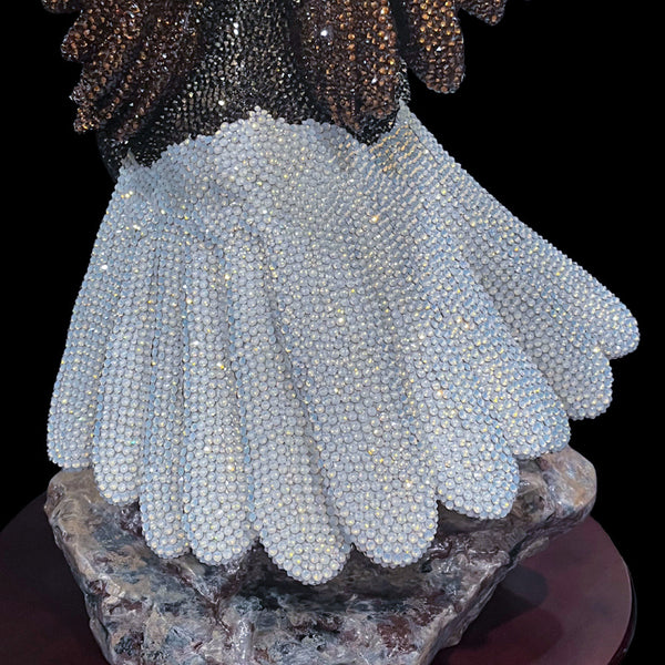 Aquila the Majestic American Bald Eagle Crystallized Sculpture ...