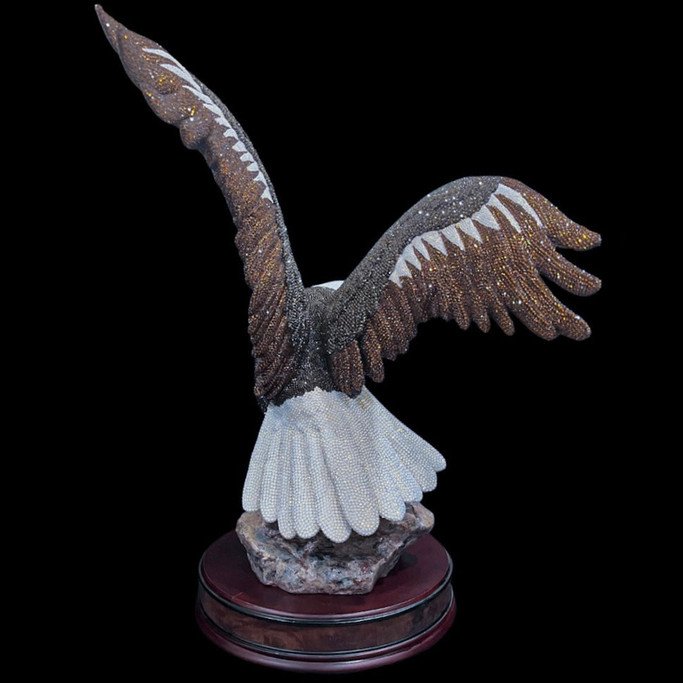 Aquila the Majestic American Bald Eagle Crystallized Sculpture ...